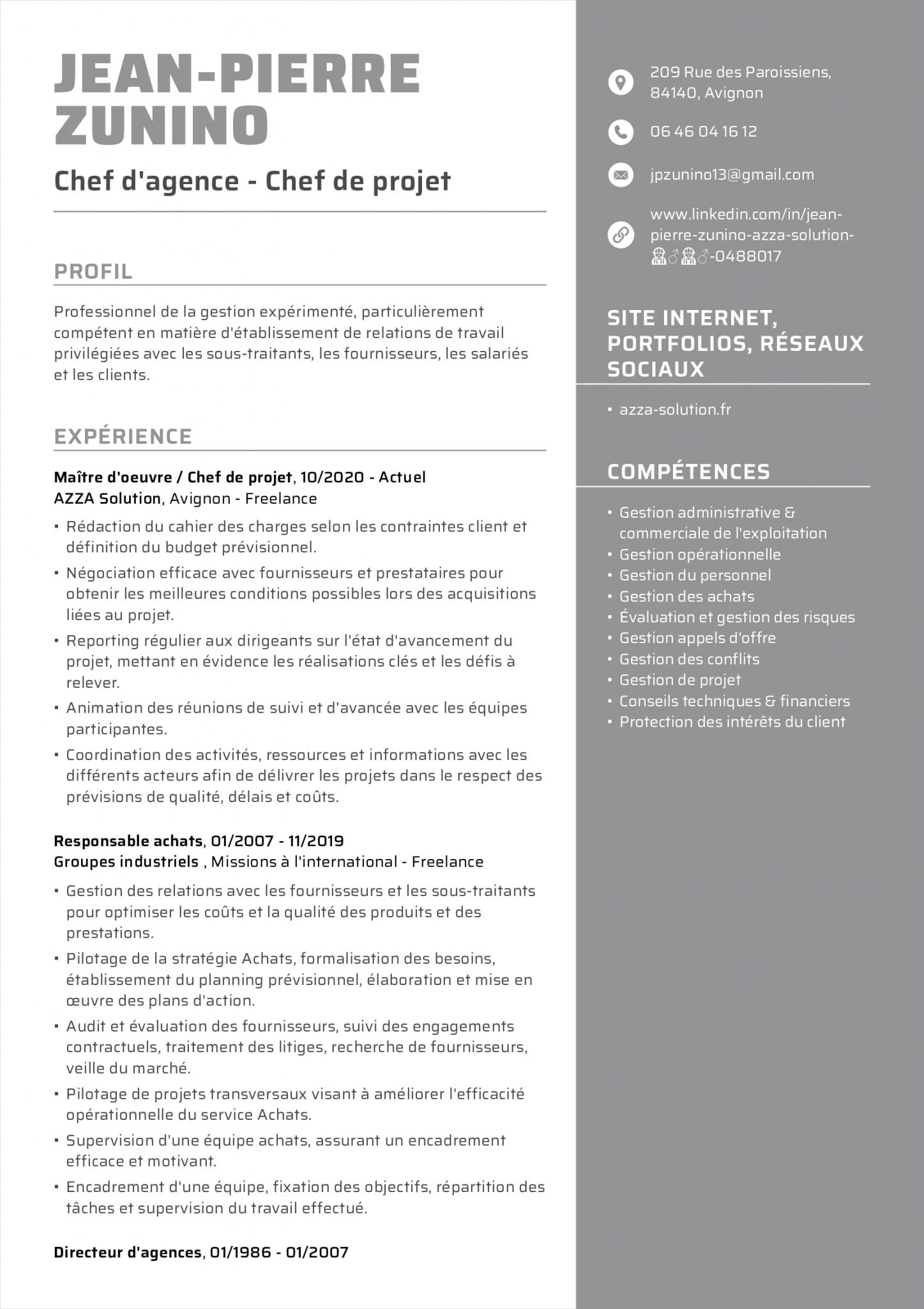 Chef d'agence et chef de projet - Expertise en maîtrise d'oeuvre et ...